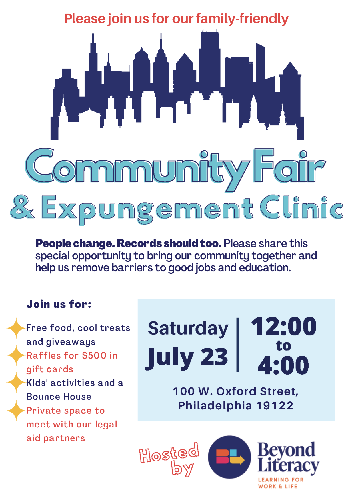 Community Fair & Expungement Clinic — Philadelphia Lawyers for Social ...